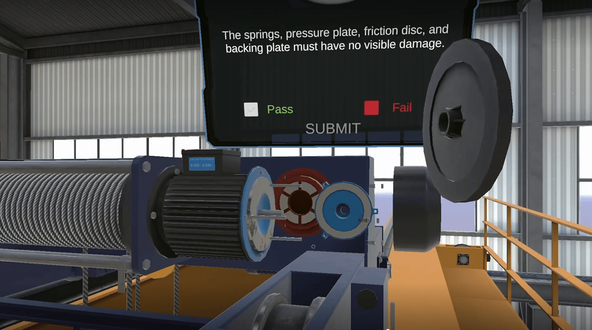 Small Group Simulation Demo - Overhead Crane Inspector